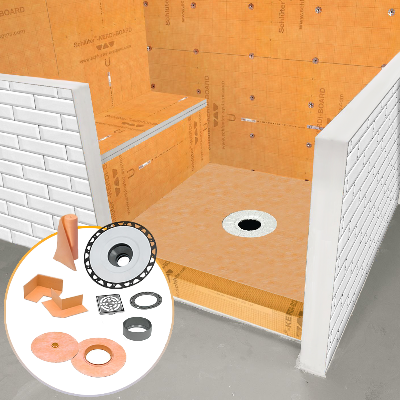 Buying and Installing a Kerdi Board Waterproof Shower Kit | GTD ...