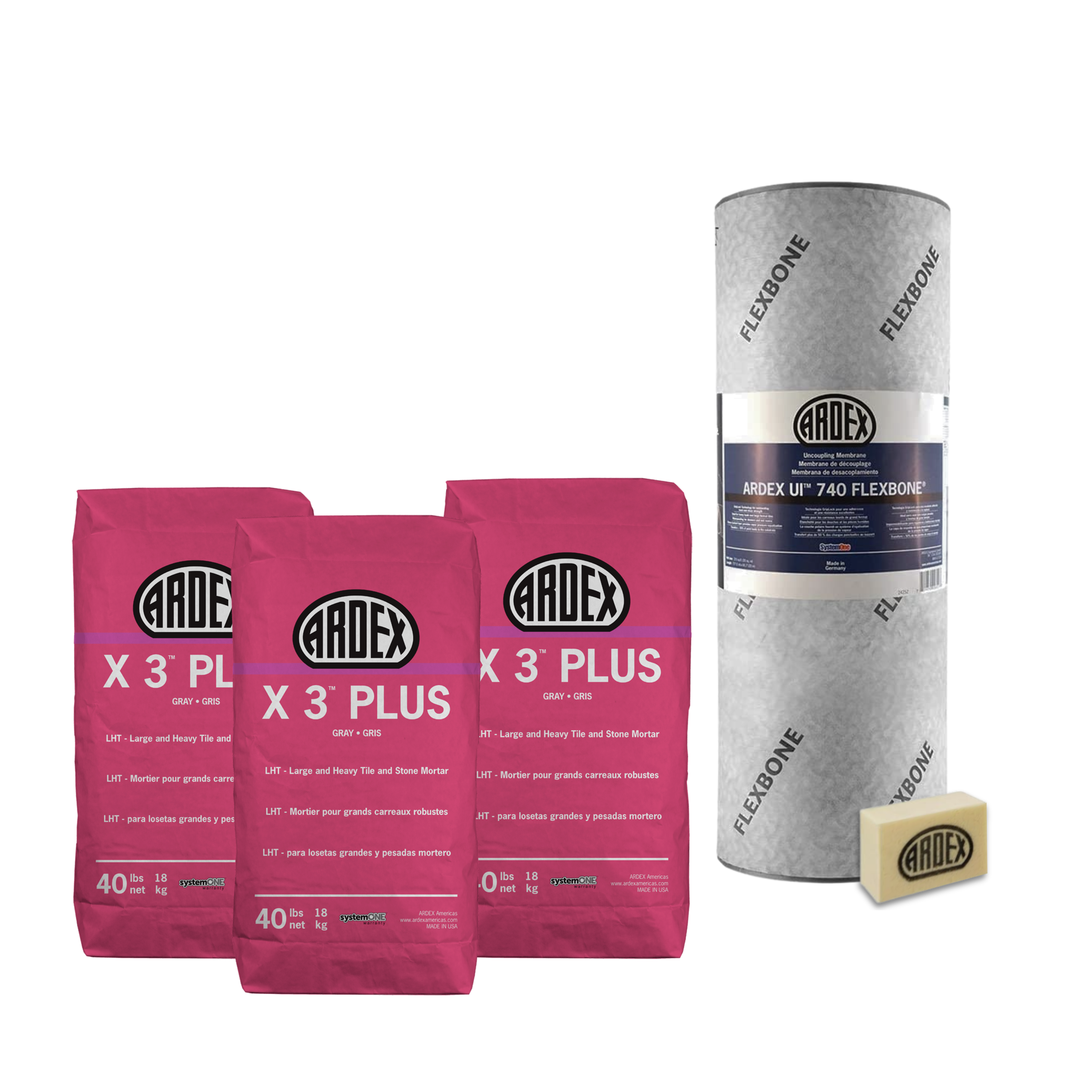Ardex Installation Bundle with Uncoupling Membrane, Mortar and Sponge ...