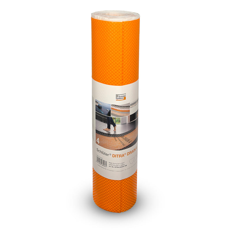 Schluter Systems Ditra Drain Drainage Membrane, 269 Sq Ft (DRAIN25M ...