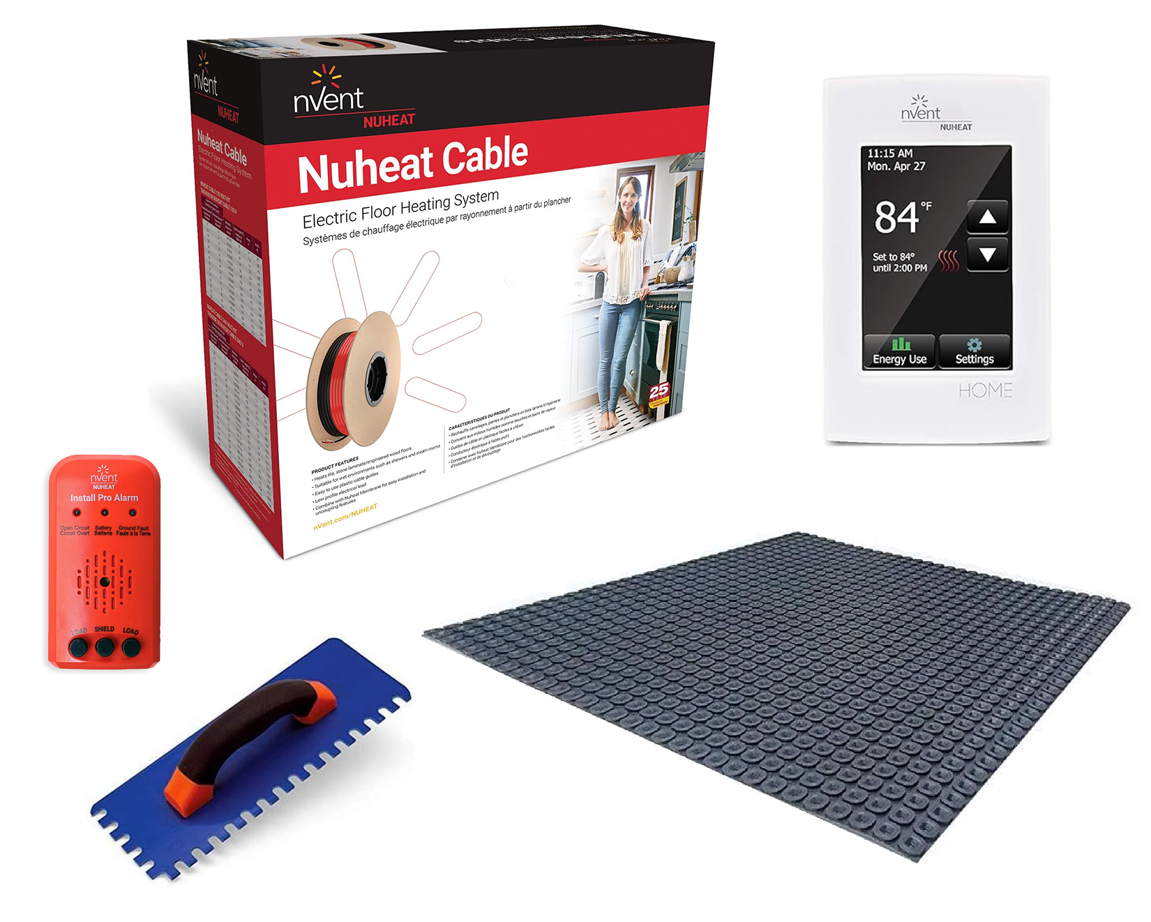 NUHEAT nVent Radiant Floor Heating kit, Includes - Membrane, AC0056 ...