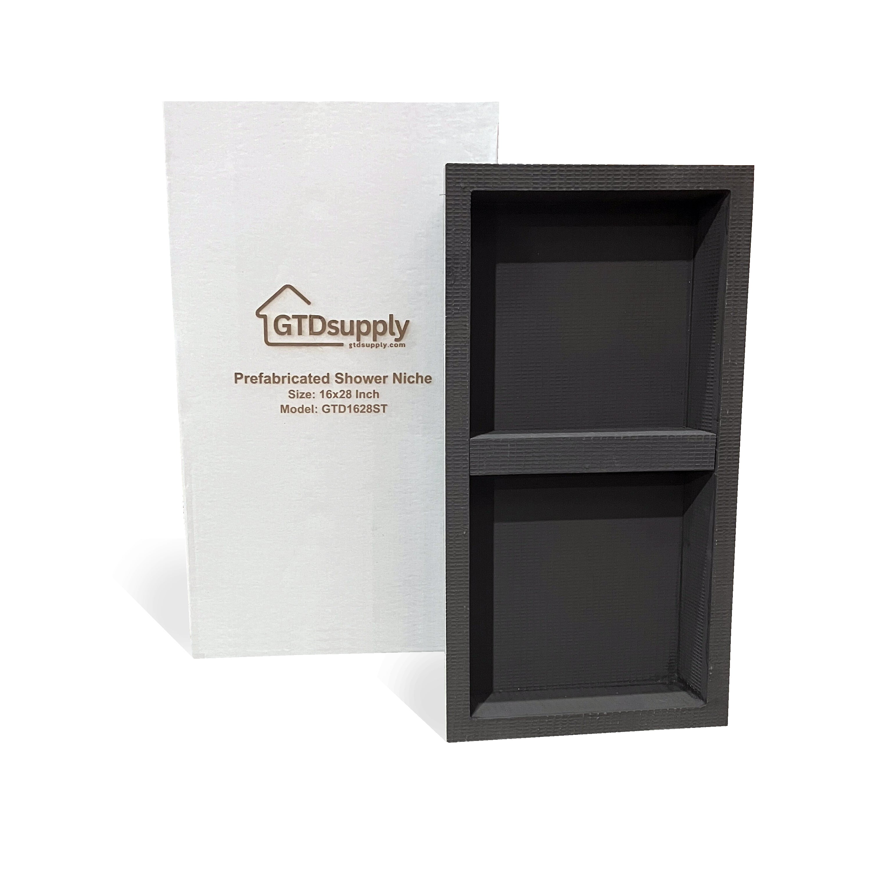 GTDsupply Prefabricated Waterproof Shower Niche, 16" x 28", GTD1628ST ...