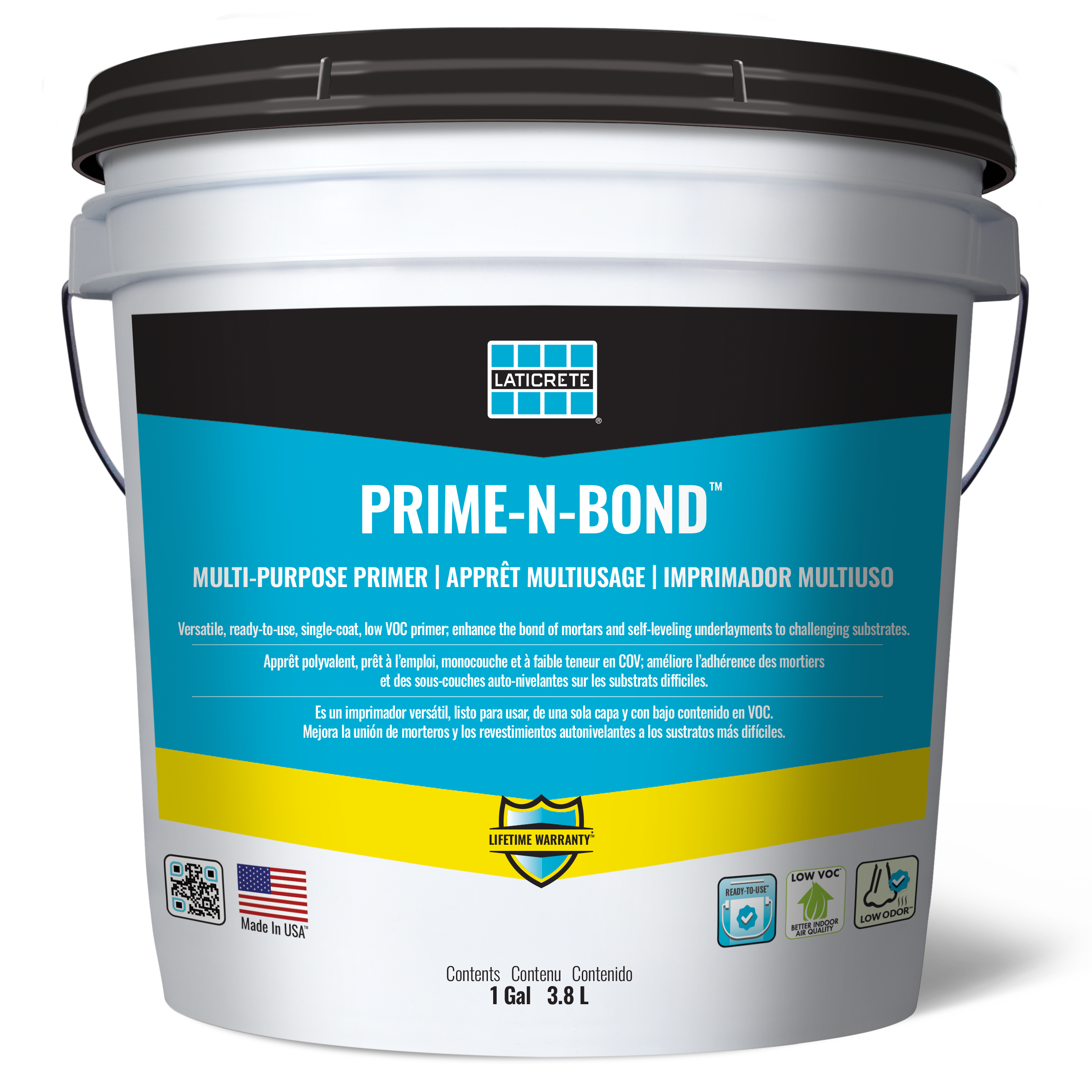 Laticrete Prime-N-Bond Ready-to-Use, Single-Coat, Low VOC Primer 1 Gal ...