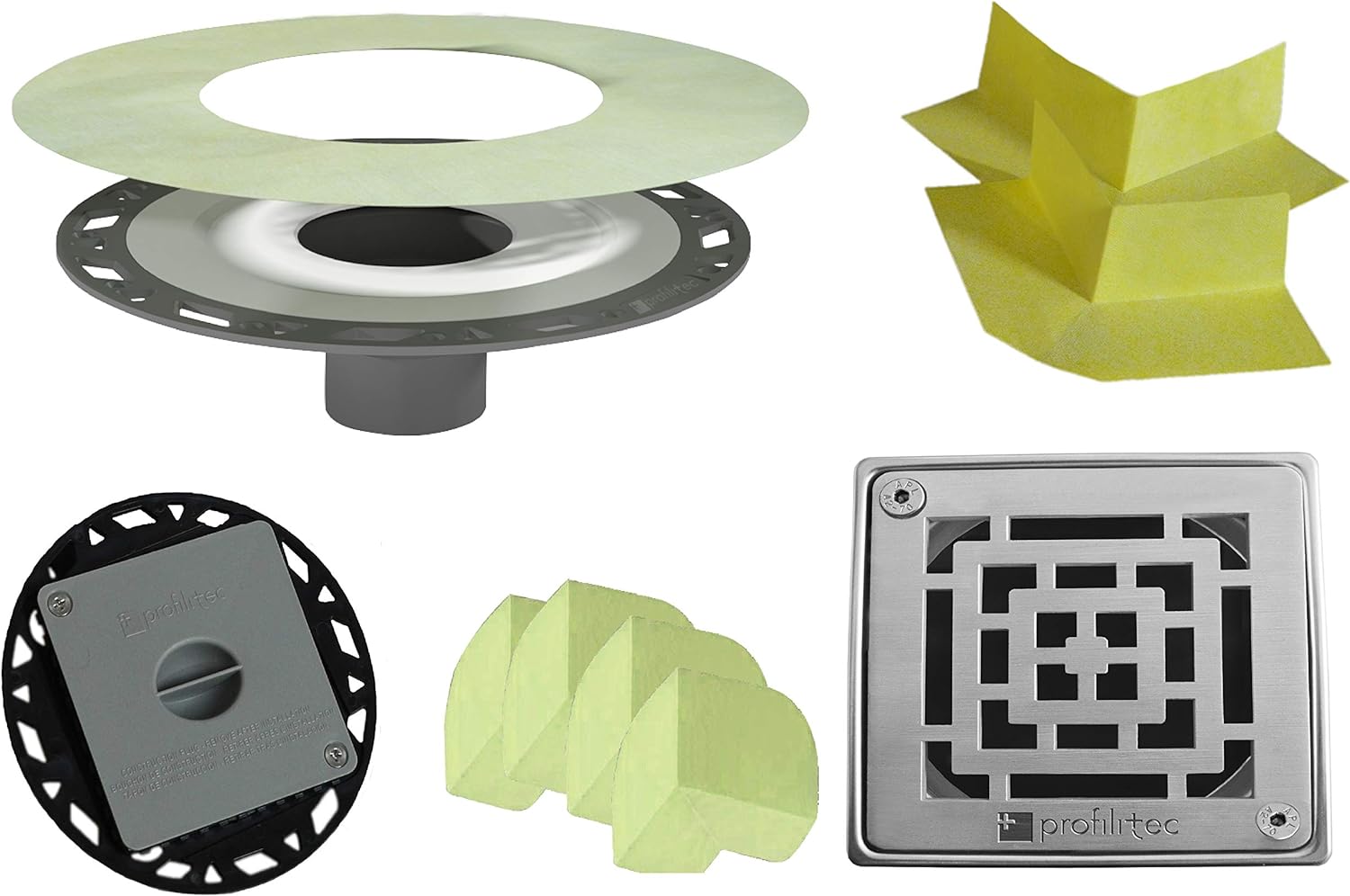 Profilitec Showertec Drain Grate Assembly Kit with 2" Flange - Global ...